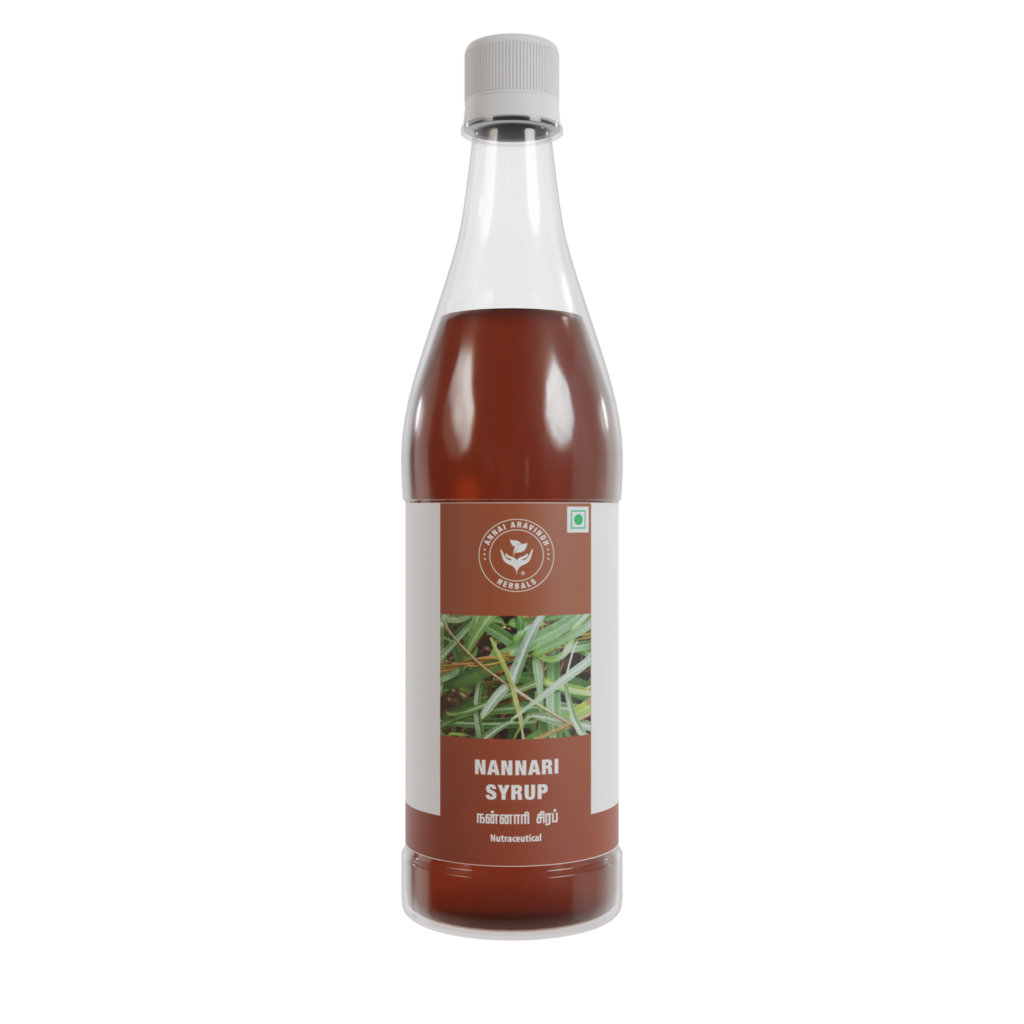 Nannari Sharbath 690ml(With Sugar) - Annai Aravindh Herbals (P) Ltd